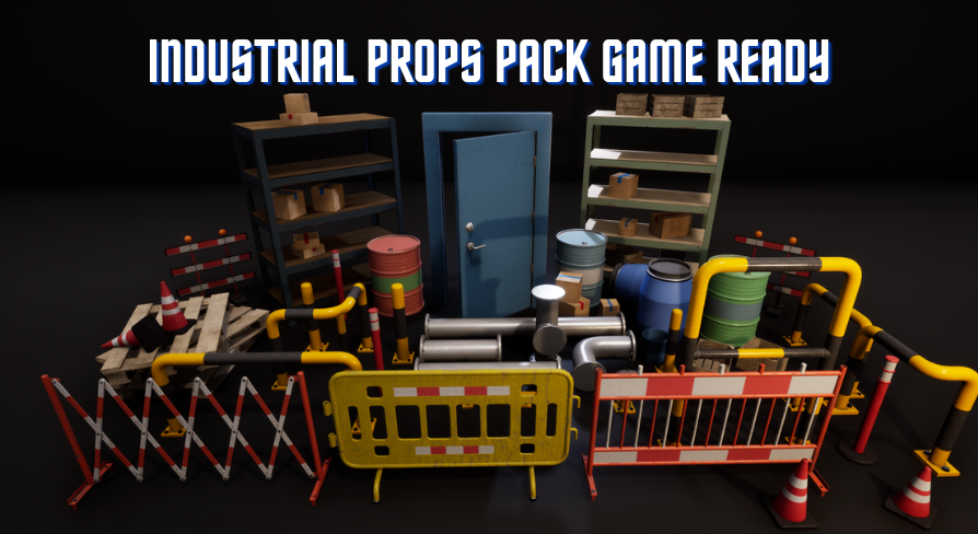 Industrial Props Pack : Asset Pack Game-Ready in Props - UE Marketplace