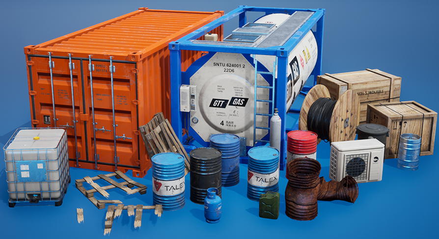 Industrial Props in Props - UE Marketplace