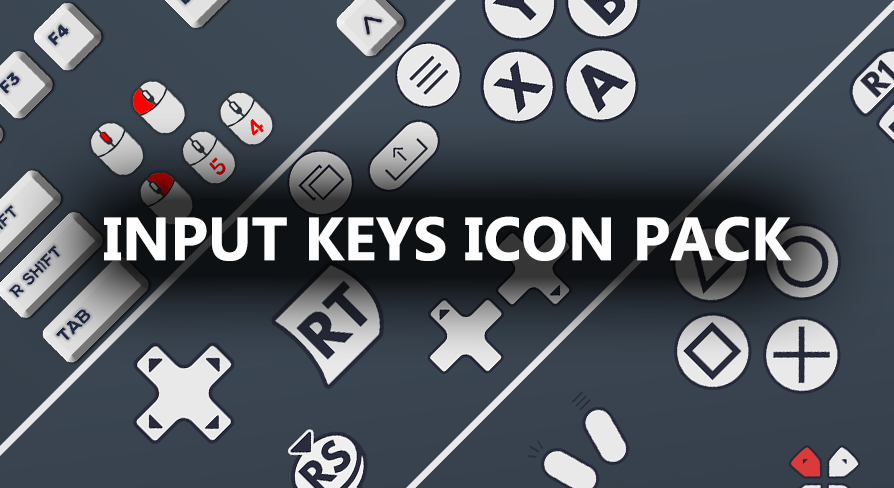 Input Keys Icon Pack V1 in 2D Assets - UE Marketplace