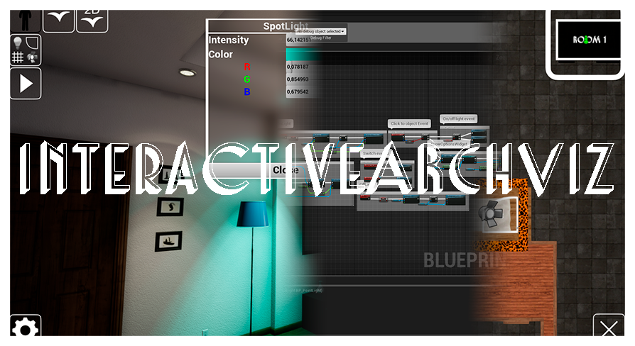 Interactive ARCHVIZ in Blueprints - UE Marketplace