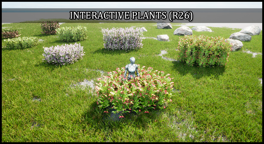 Interactive Bushes Plants (R26) in Props - UE Marketplace
