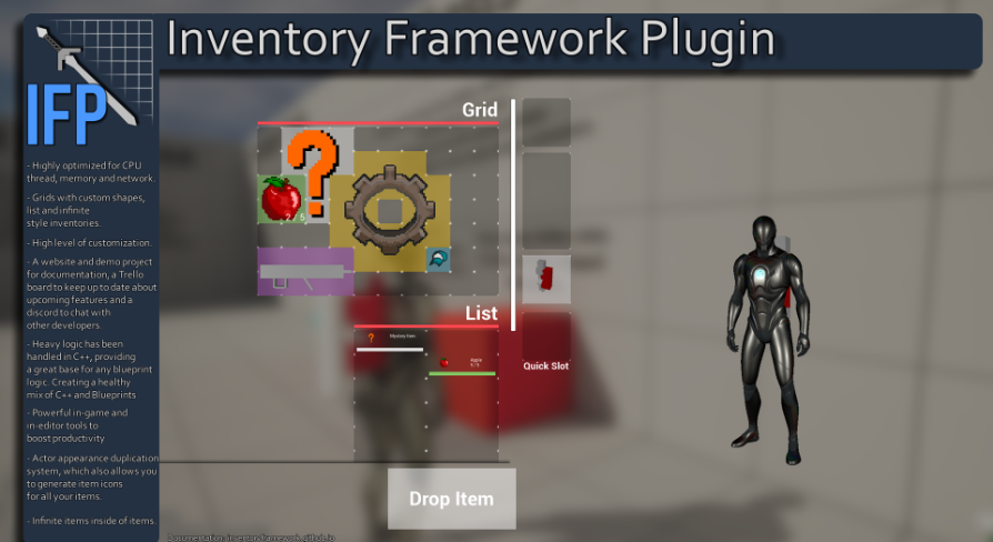 Inventory Framework Plugin in - UE Marketplace