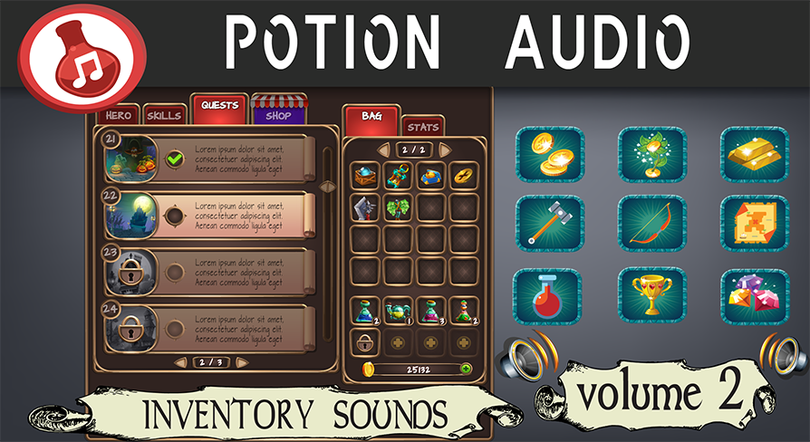 Inventory Sounds - Volume 2 in Sound Effects - UE Marketplace