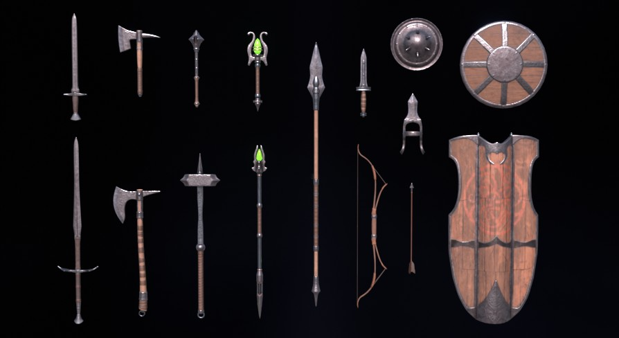 Iron Fantasy Weapon Set in Weapons - UE Marketplace
