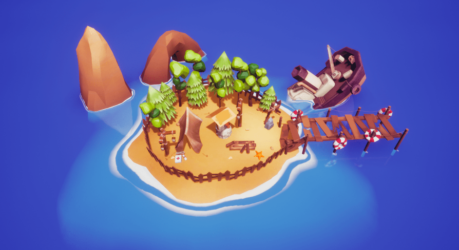Isometric Island Pack in Environments - UE Marketplace