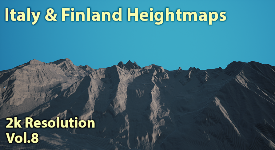 Italy and Finland Heightmaps：テクスチャー - UE マーケットプレイス