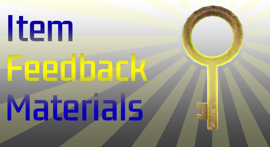 Item Feedback Materials：マテリアル - UE マーケットプレイス