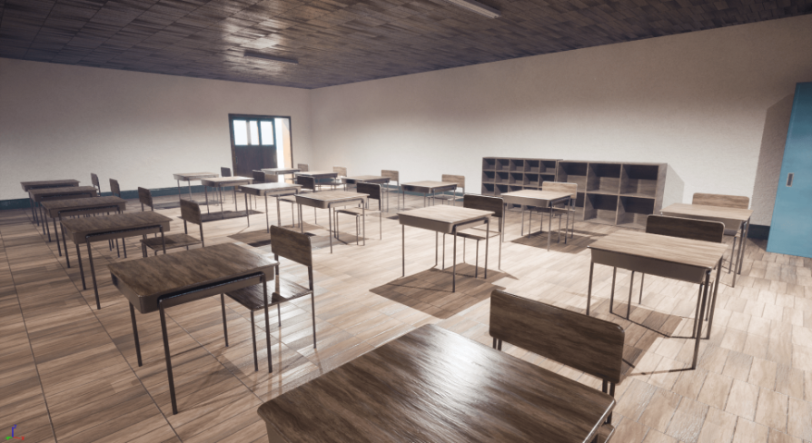Japanese Classroom 1k & 2k Textures, 카테고리 소품 - UE 마켓플레이스
