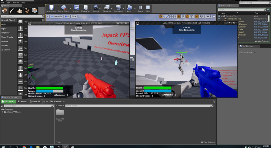 Jetpack FPS Basic in Blueprints - UE Marketplace