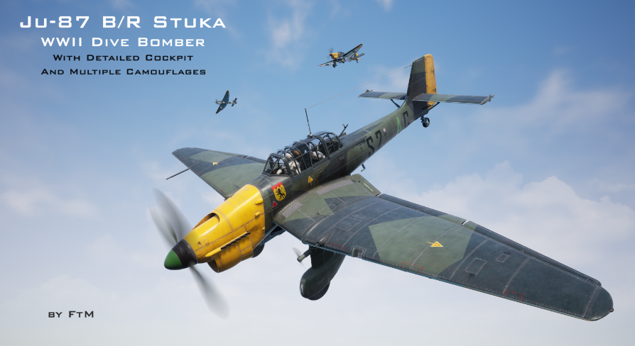 Ju-87 BR Stuka in Blueprints - UE Marketplace