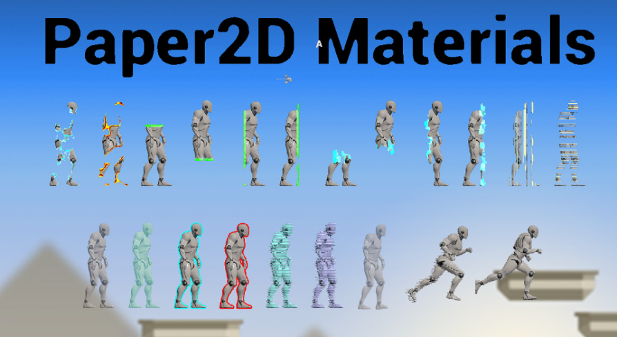 KCF Paper2D ( Sprite ) Material Pack, 카테고리 머티리얼 - UE 마켓플레이스