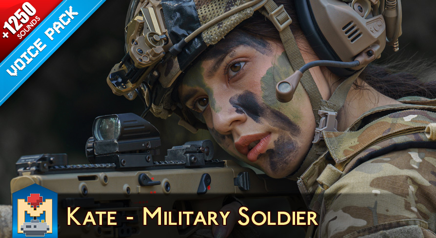Kate - Military Soldier Voice Pack：サウンドエフェクト - UE マーケットプレイス