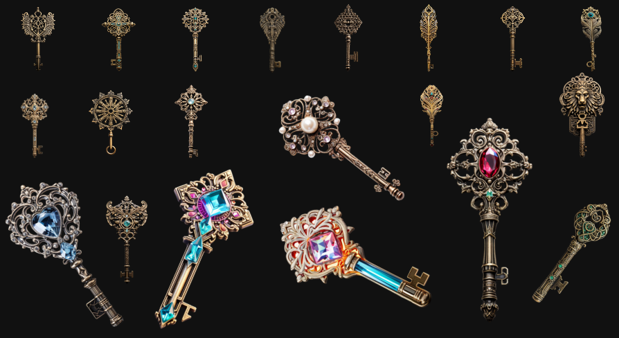 Keys - Icons in 2D Assets - UE Marketplace