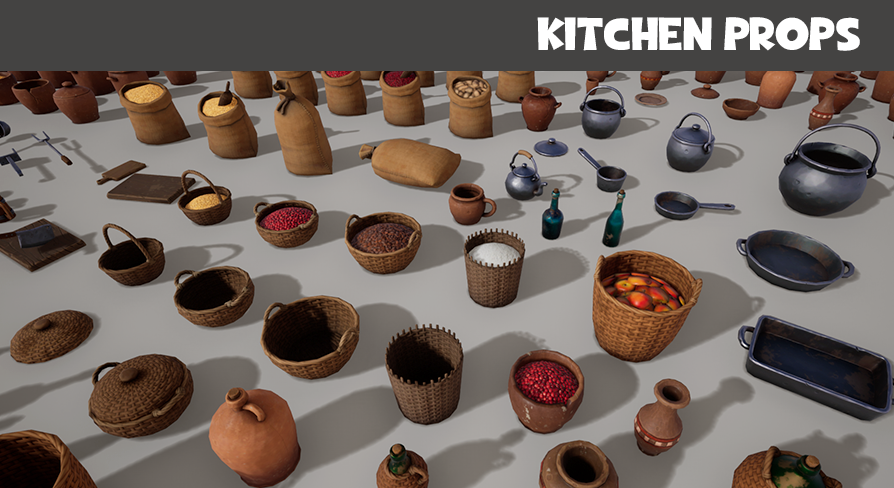 Kitchen Props in Props - UE Marketplace