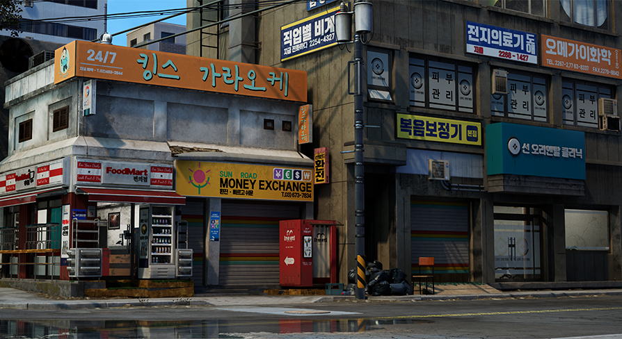 Korean Corner Store, 카테고리 배경 - UE 마켓플레이스