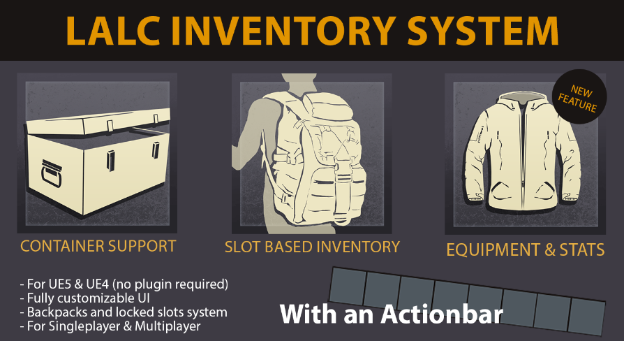 LALC Inventory System, 카테고리 블루프린트 - UE 마켓플레이스