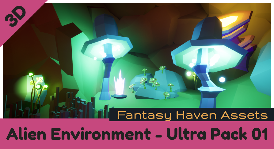 LOW POLY - Alien Environment Ultra Pack 01 in Environments - UE Marketplace