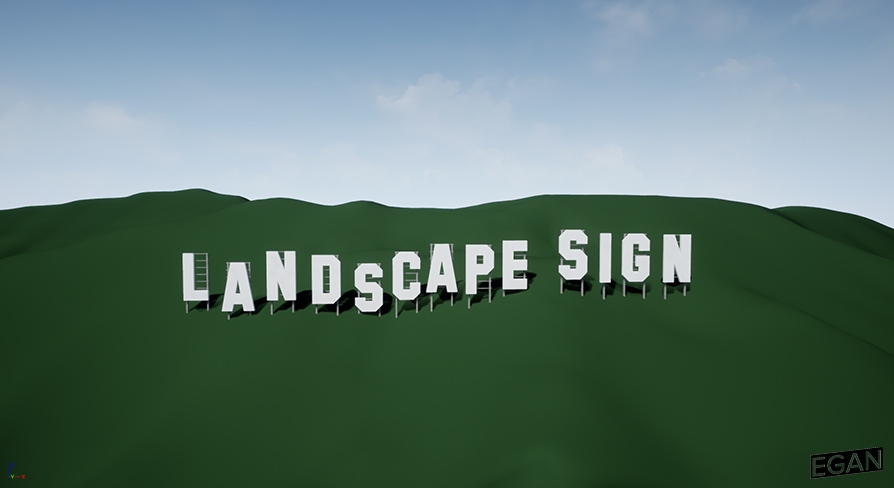 Landscape Sign in Props - UE Marketplace