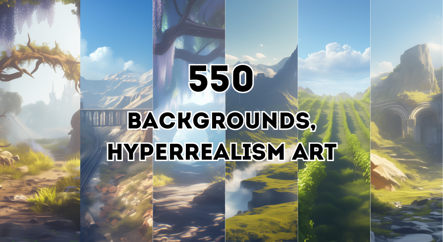 550 Hyper-Realistic Backgrounds in 2D Assets - UE Marketplace