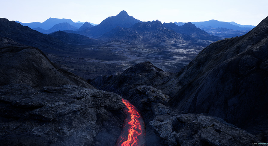 Lava World Landscape in Environments - UE Marketplace