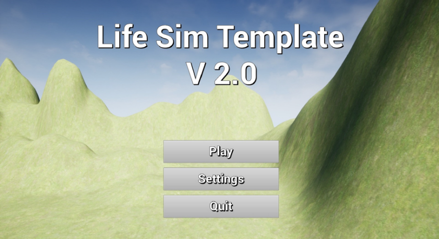 Life Sim Template in Blueprints - UE Marketplace