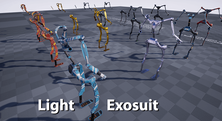 Light Exoskeleton in Blueprints - UE Marketplace