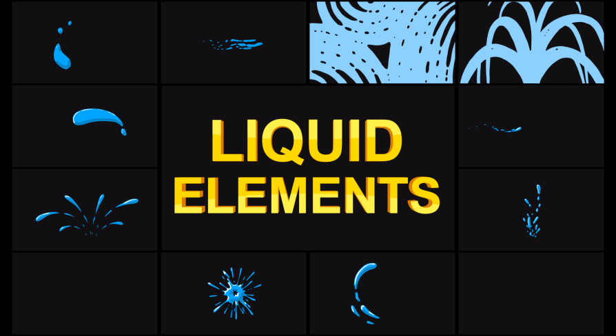 Liquid Elements：2Dアセット - UE マーケットプレイス