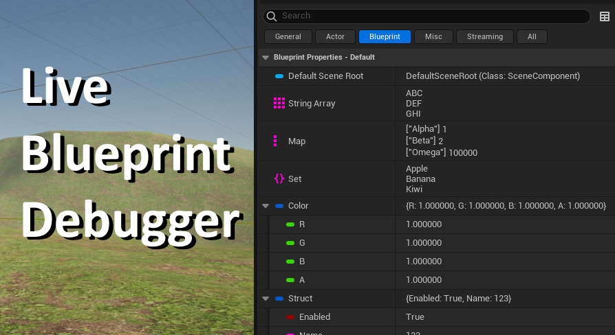Live Blueprint Debugger, 카테고리 코드 플러그인 - UE 마켓플레이스