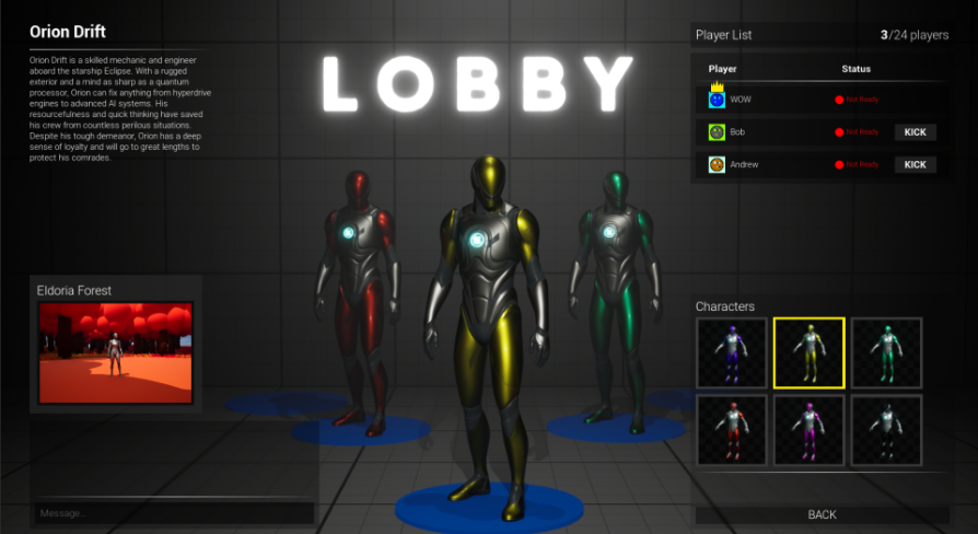 Lobby System X, 카테고리 블루프린트 - UE 마켓플레이스