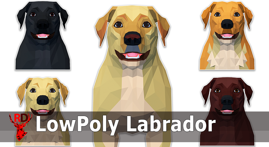 LowPoly Dog - Labrador, 카테고리 캐릭터 - UE 마켓플레이스