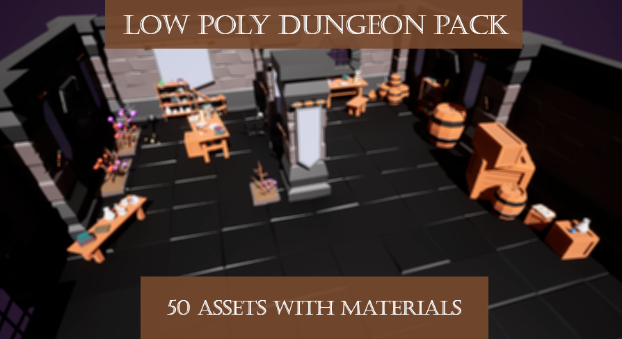 Low Poly Dungeon Pack in Props - UE Marketplace