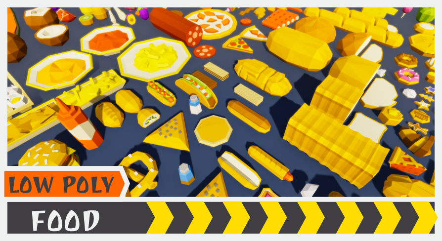 Low Poly Food in Props - UE Marketplace