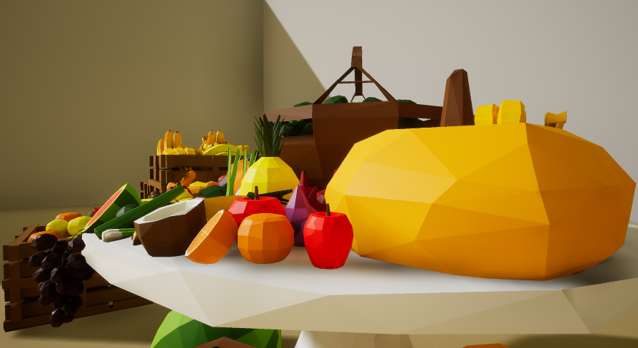 Low Poly Fruits and Vegetables, 카테고리 소품 - UE 마켓플레이스