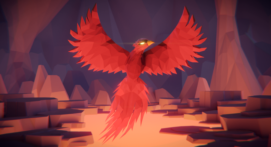 Low Poly Legend: Phoenix in Characters - UE Marketplace