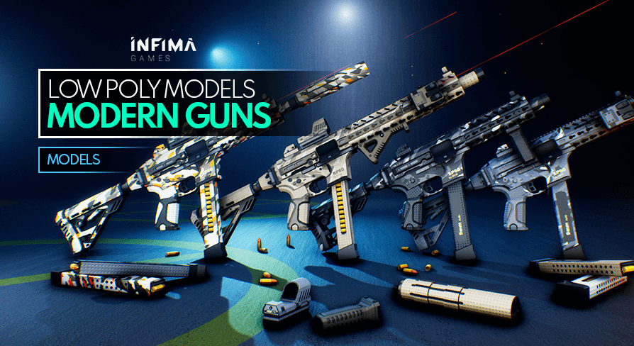 Low Poly Models - Modern Guns Pack, 카테고리 무기 - UE 마켓플레이스
