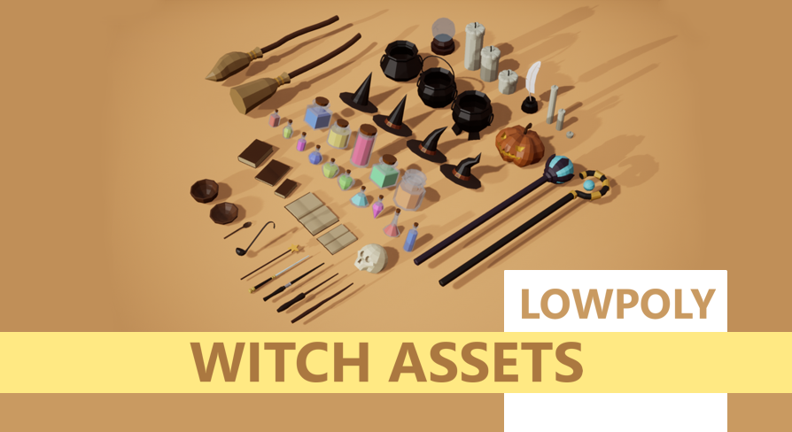 LowPoly Pack - Witch Assets, 카테고리 블루프린트 - UE 마켓플레이스