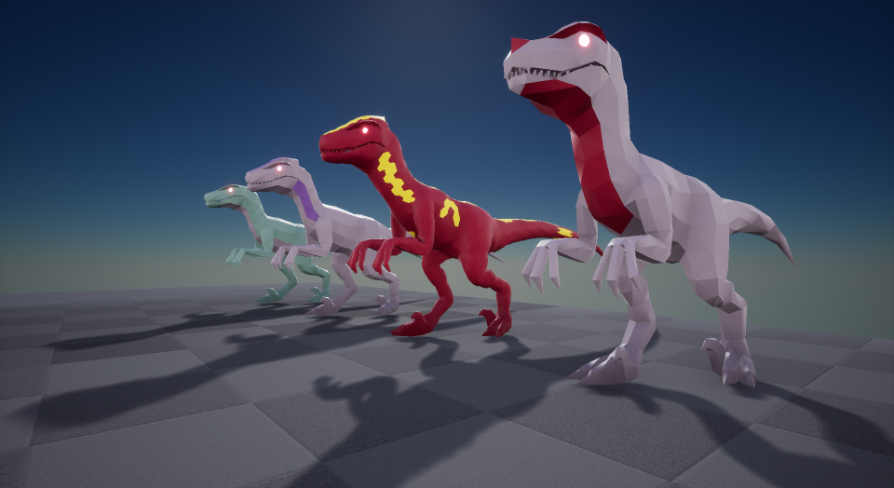 LowPoly Raptor in Characters - UE Marketplace