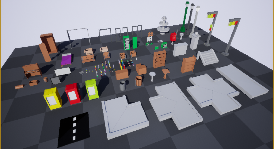 LowPoly Things in Props - UE Marketplace