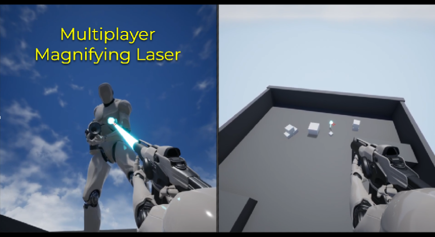 在蓝图创建的MML - Multiplayer Magnifying Laser - 虚幻引擎商城