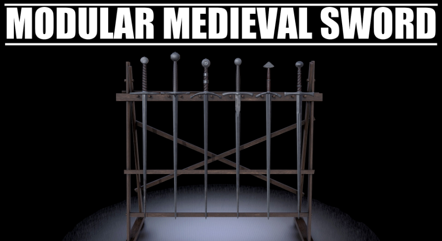 MODULAR MEDIEVAL SWORD vol. 2 in Weapons - UE Marketplace