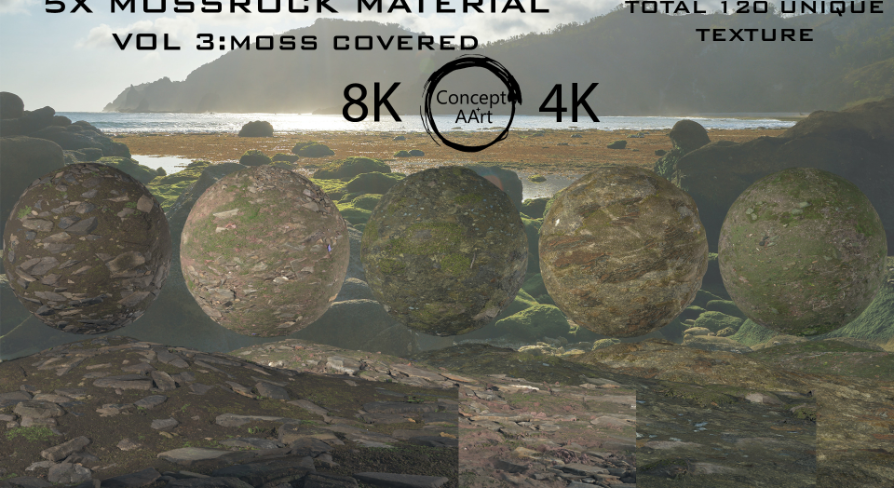 MOSSED ROCK VOL3:MOSS COVERED in Materials - UE Marketplace