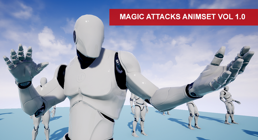 Magic Attacks Animset Vol 1.0 in Animations - UE Marketplace