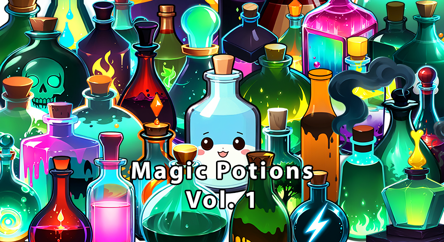Magic Potions Vol. 1 - 100 Images in 2D Assets - UE Marketplace