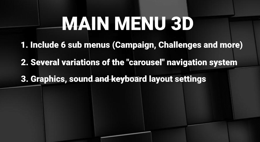 Main Menu 3D in Blueprints - UE Marketplace