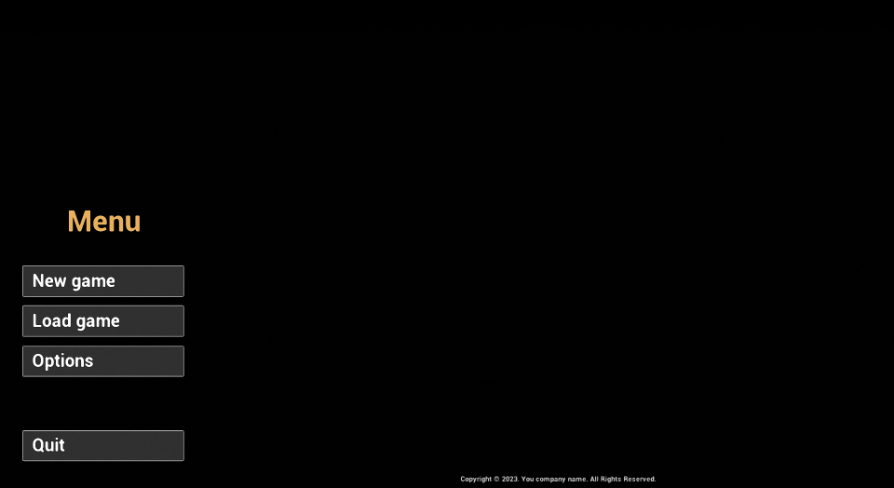 在蓝图创建的Main Menu System - 虚幻引擎商城