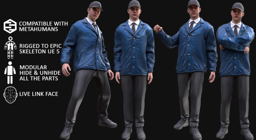 Stylized Wooman Character in Characters - UE Marketplace