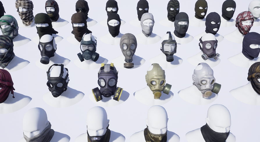 Mask Pack ( 37 in 1 )：プロップ・小物 - UE マーケットプレイス