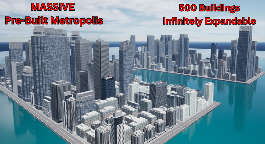 Manhattan City - 500 Buildings, 200 Props, Fully-Built, Infinitely ...