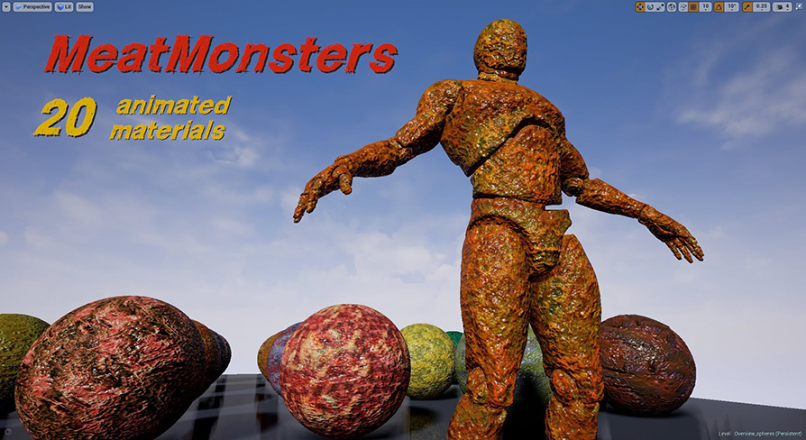 Meat Monsters Material Pack, 카테고리 머티리얼 - UE 마켓플레이스