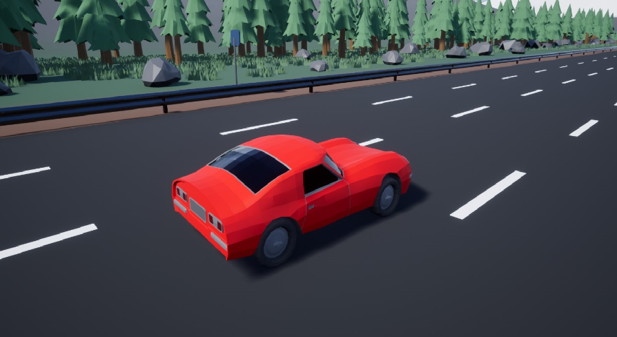 Mechanics of Low-Poly Cars in Blueprints - UE Marketplace